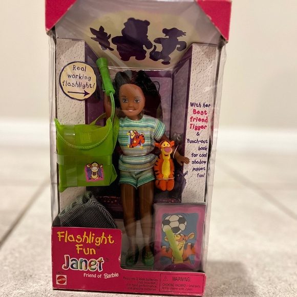 Mattel | Toys | Flashlight Fun Janet Barbie 9s | Poshmark